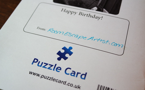 Puzzle Card - Happy Birthday [Review] - Room Escape Artist