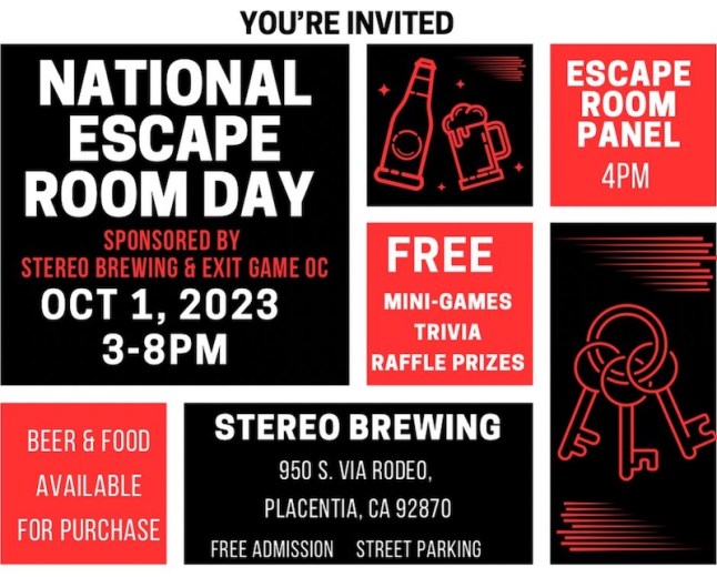 Celebrate National Escape Room Day in SoCal with Peih-Gee - Room Escape ...